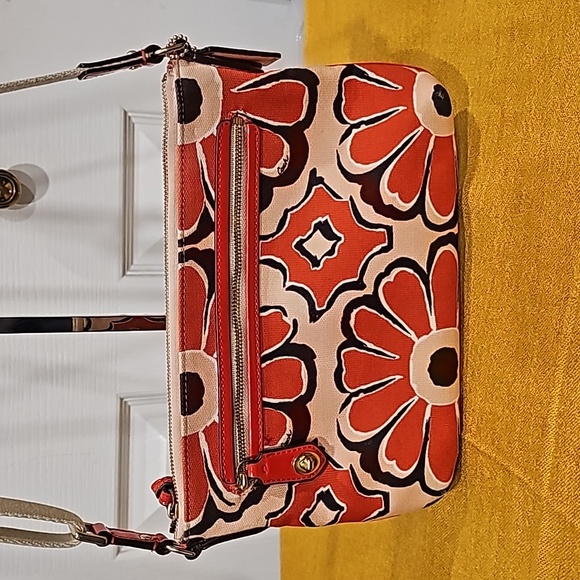 Coach | Bags | Coach Poppy Bag Floral Scarf Print East West Swingpack ...
